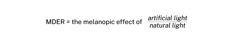 How is Melanopic EDI measured?