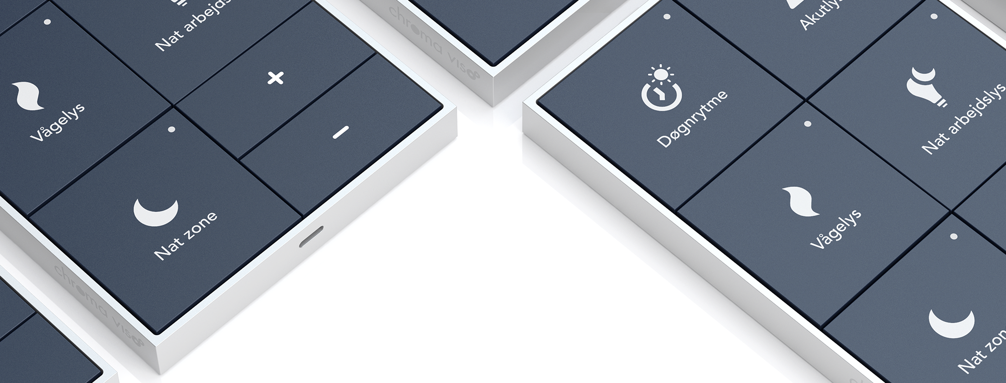 Control panels for Chromaviso's lighting